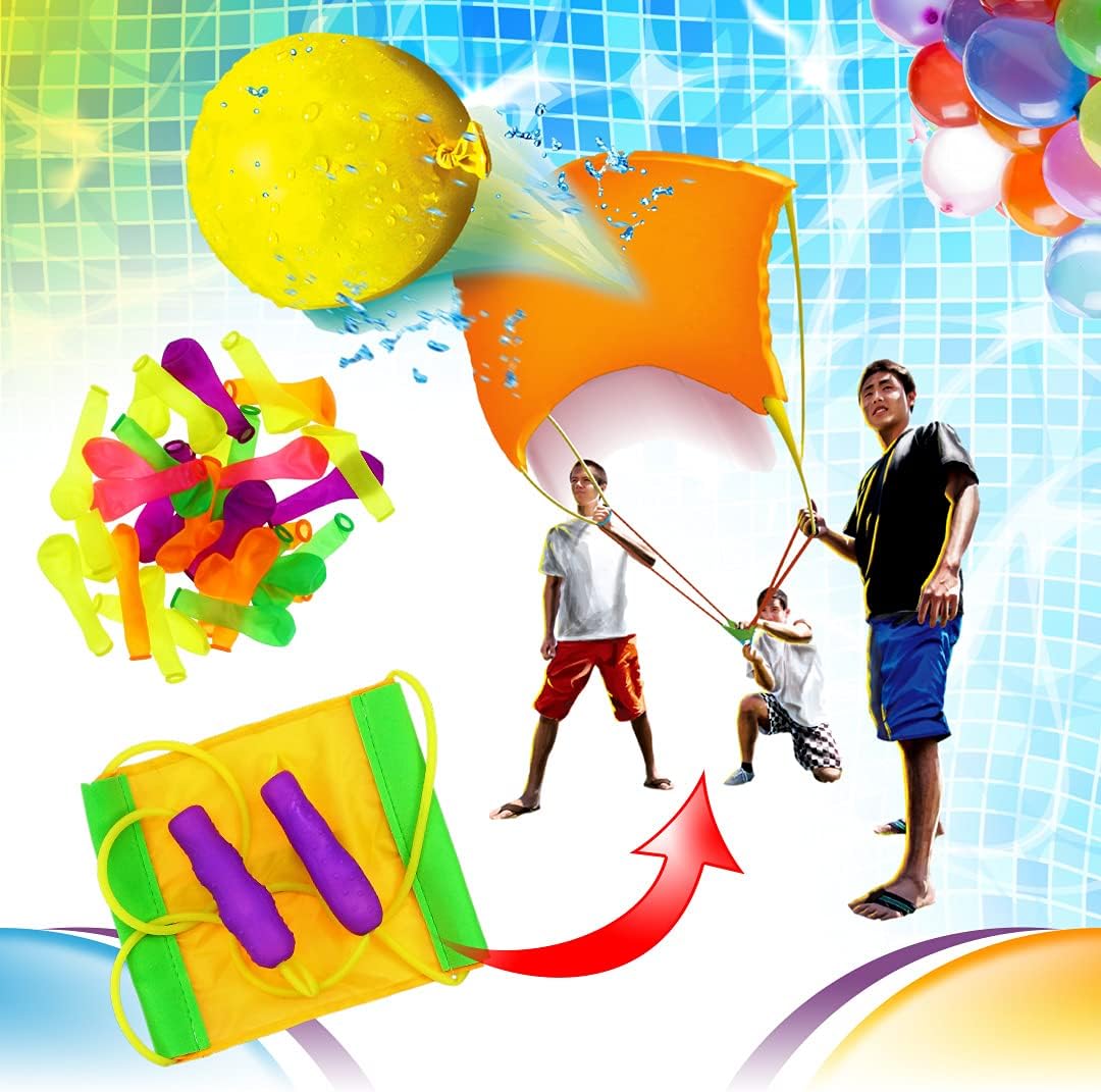 Kaos Water Balloon Launcher, Water Balloon Slingshot, 30 Colorful Wate ...