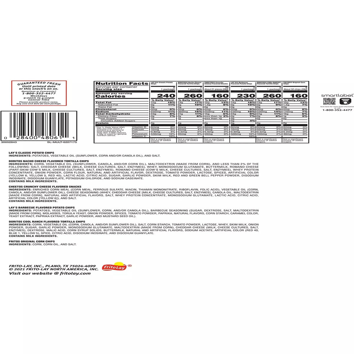 Frito-Lay Big Grab Mix 30 bags – Malabar Hat Company