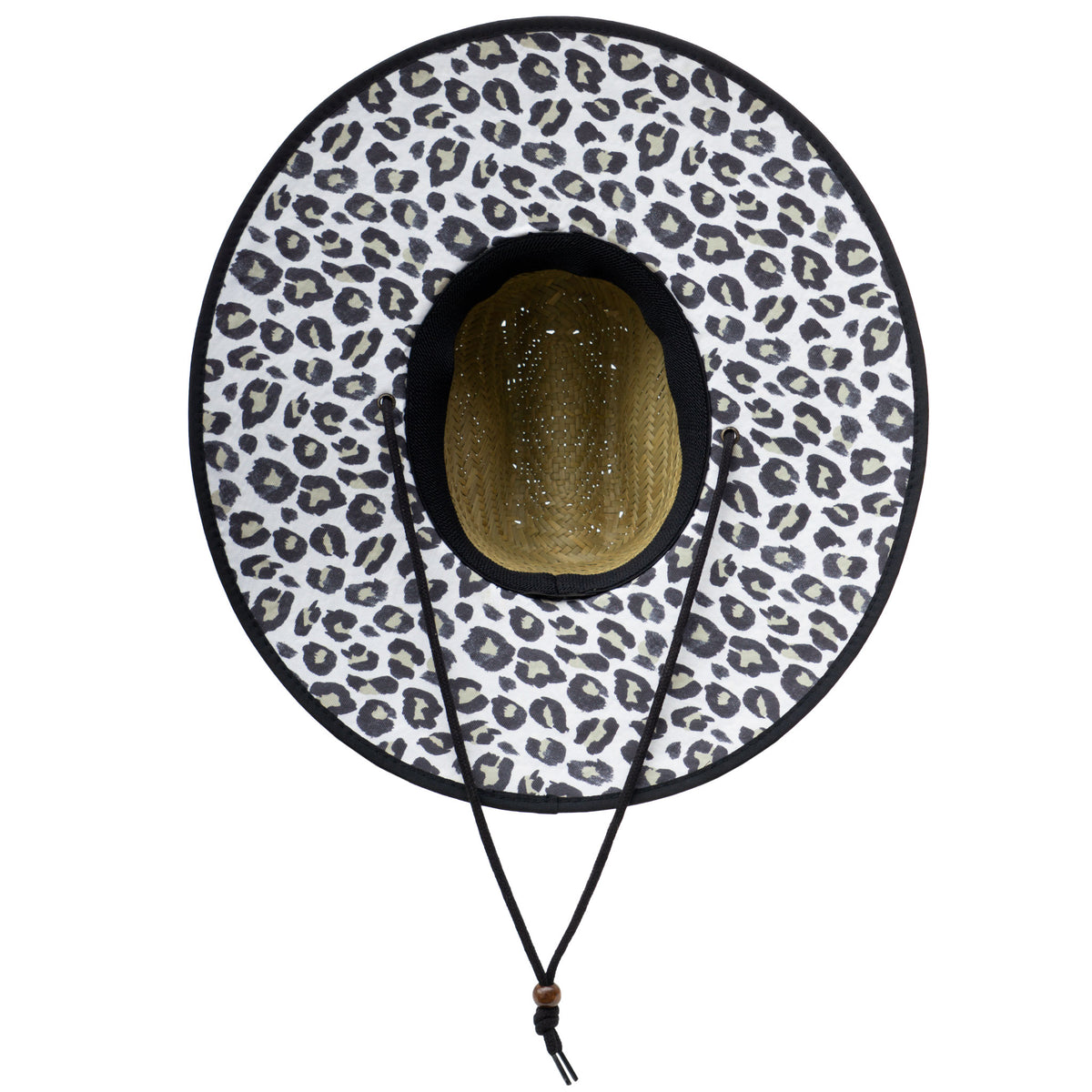 Leopard Print Sun Hat Straw Hat For Beach, Boating, Fishing, Walking ...